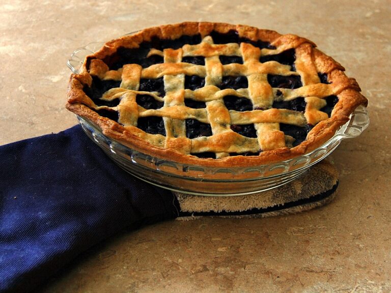Blueberry Pie with Lattice Crust by The Redhead Baker
