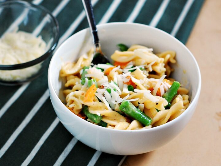 Spring Vegetable Carbonara by The Redhead Baker