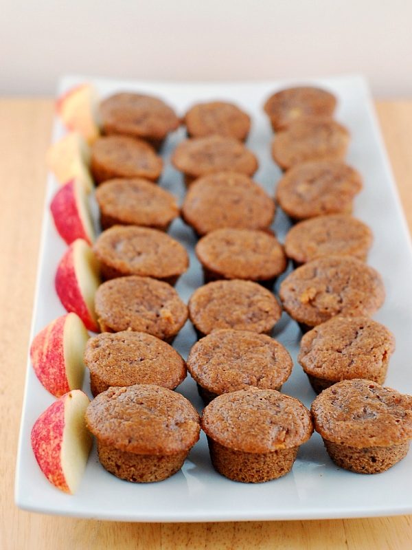 Whole Apple Spice Mini Muffins by The Redhead Baker
