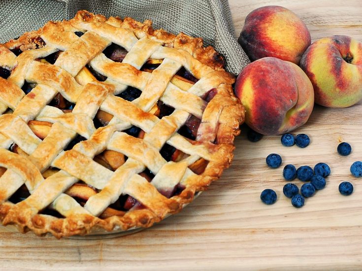 Peach-Blueberry Pie by The Redhead Baker