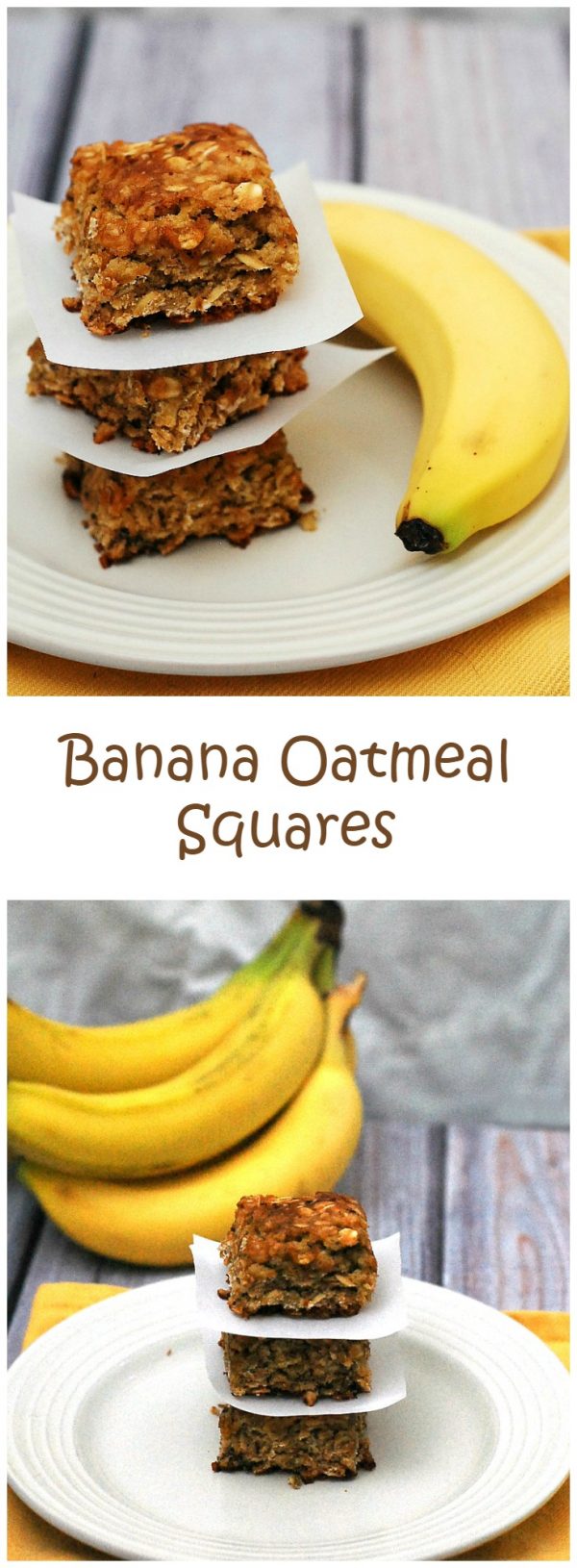Banana-Oatmeal Squares by The Redhead Baker