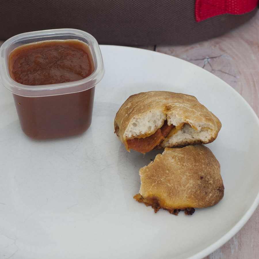 Mini Pepperoni Calzones by The Redhead Baker