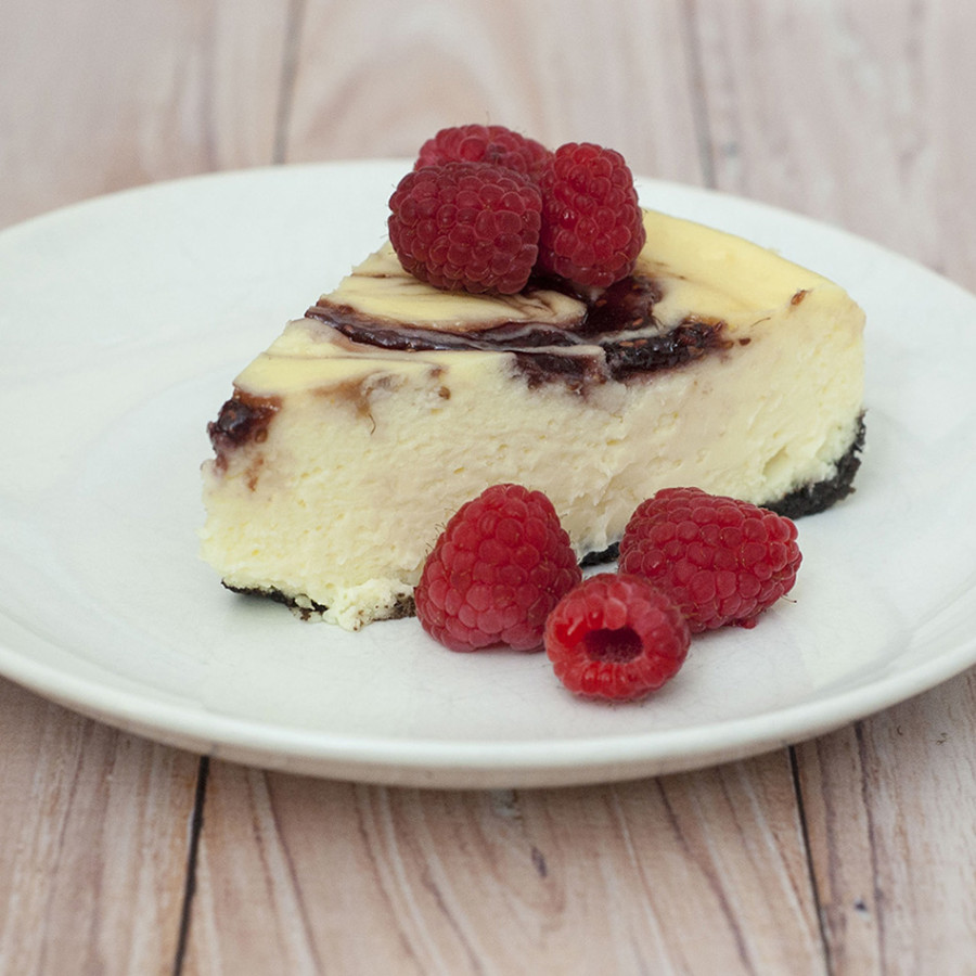 White Chocolate Raspberry Cheesecake — The Redhead Baker