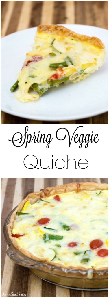 Spring Veggie Quiche {what's baking} — The Redhead Baker