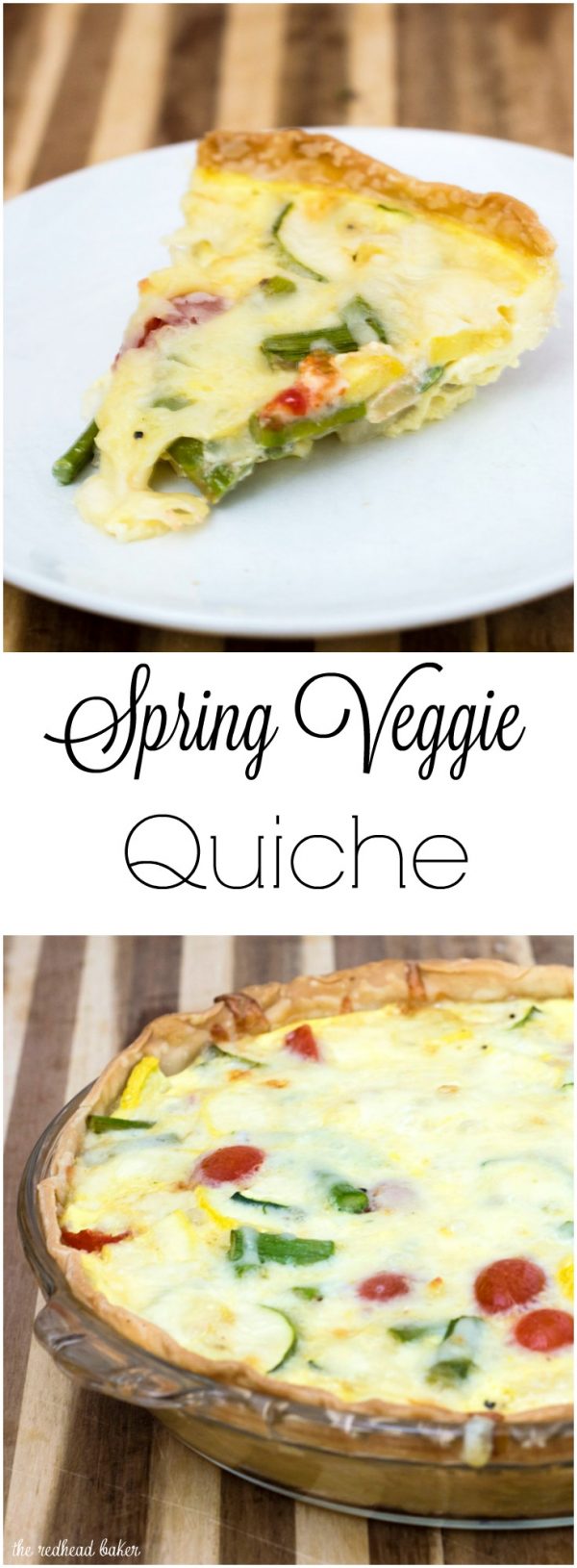 Spring Veggie Quiche {what's baking} — The Redhead Baker