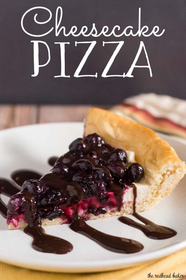 Cheesecake Pizza by The Redhead Baker for #SundaySupper