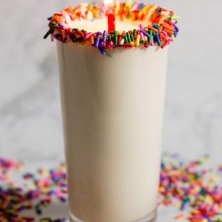 Birthday Cake Milkshake Recipe by The Redhead Baker