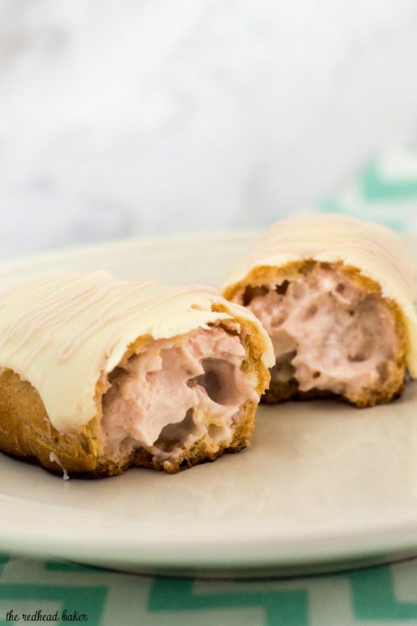 Strawberry Lemon Eclairs