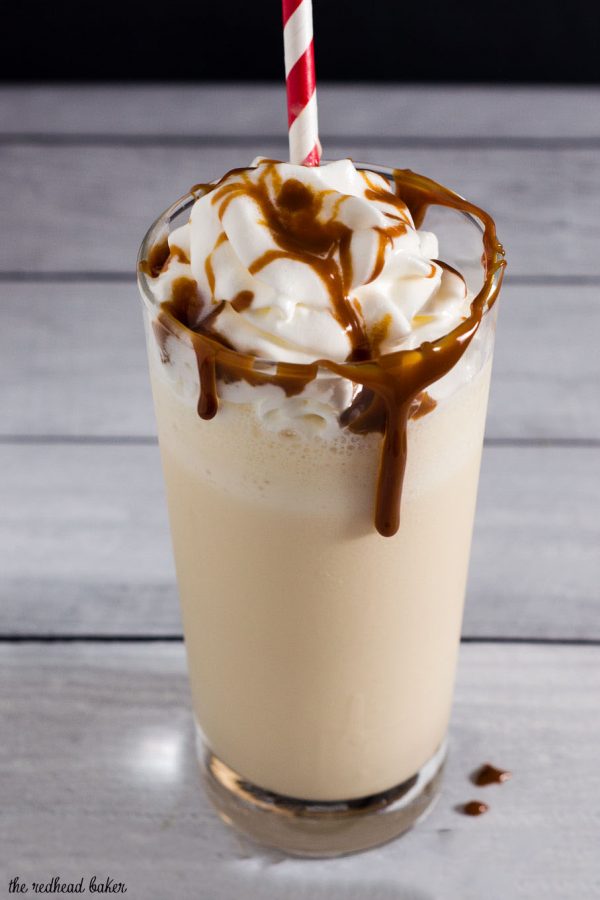 Caramel Apple Milkshake Recipe by The Redhead Baker