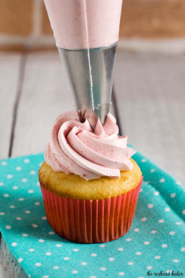 Raspberry Lemon Cupcakes Recipe by The Redhead Baker