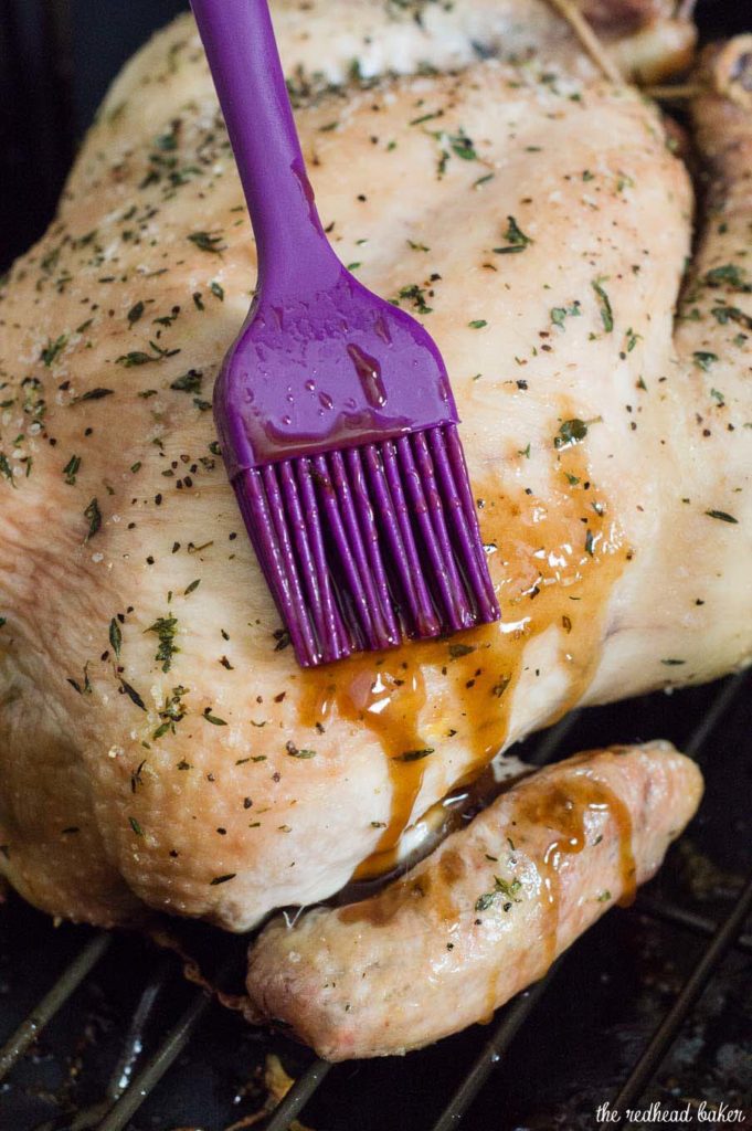 Mrs. Patmore's Calvados-Glazed Chicken by The Redhead Baker