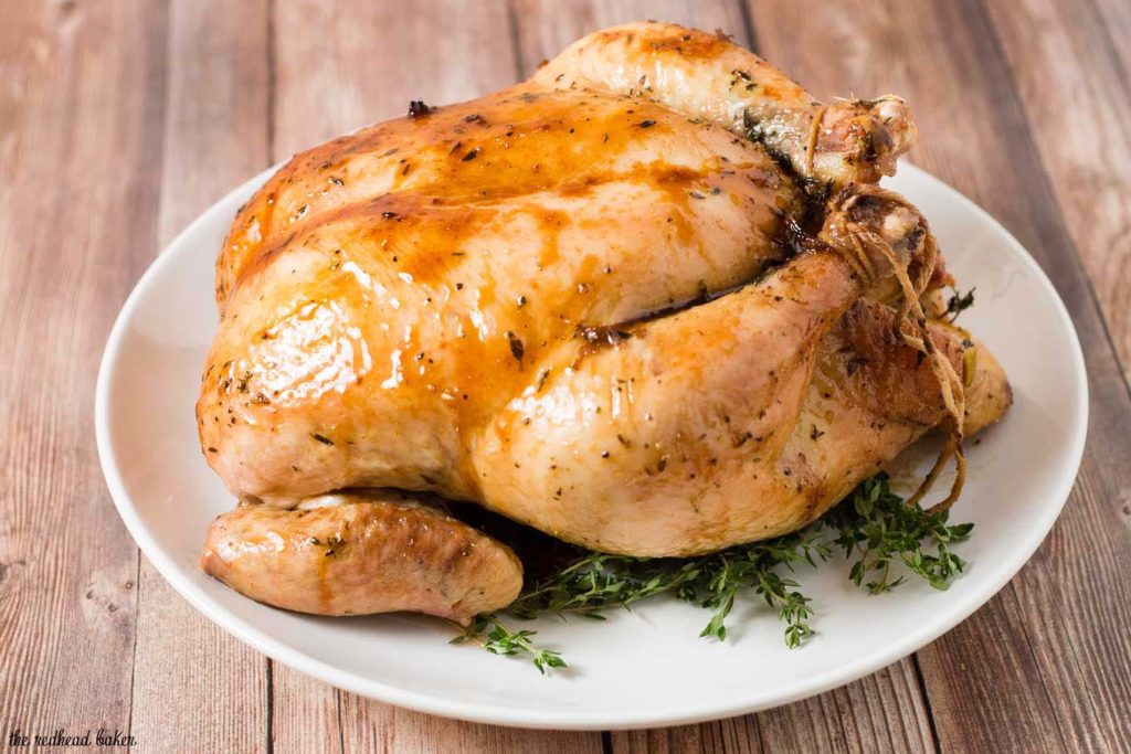 Mrs. Patmore's Calvados-Glazed Chicken by The Redhead Baker