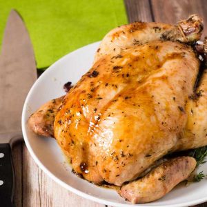 Mrs. Patmore's Calvados-Glazed Chicken by The Redhead Baker