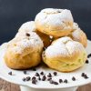 Cannoli Cream Puffs by The Redhead Baker for #BakingBloggers