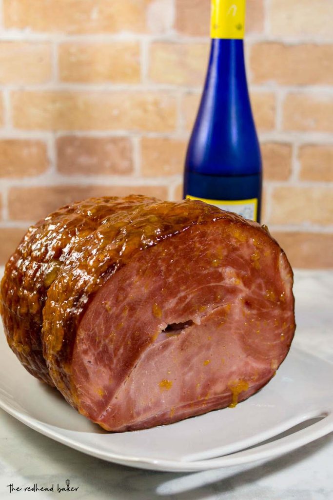 Peach and Riesling Glazed Ham Recipe by The Redhead Baker