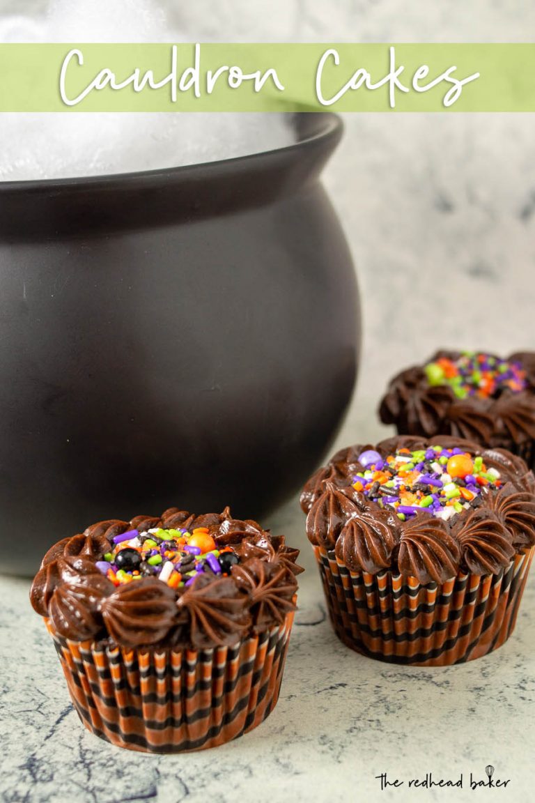 Chocolate Cauldron Cakes — The Redhead Baker
