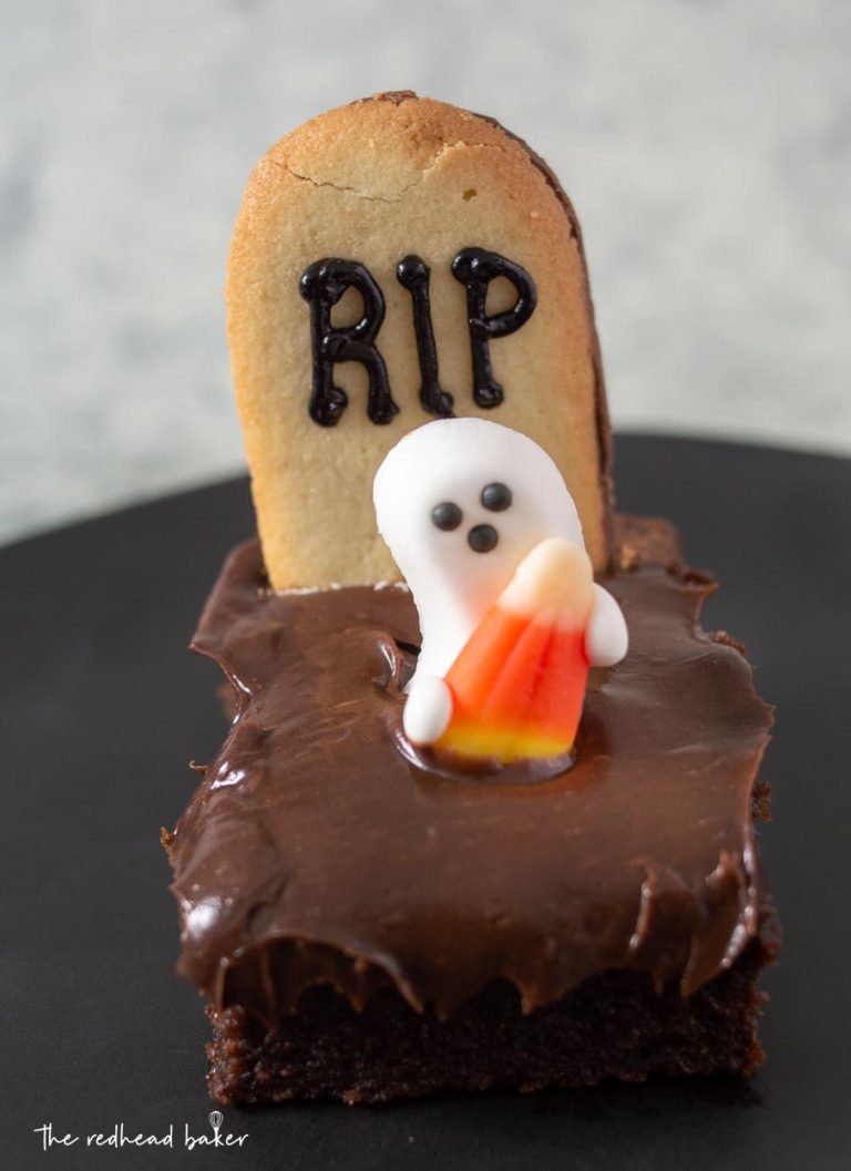 Haunted Graveyard Brownies by The Redhead Baker