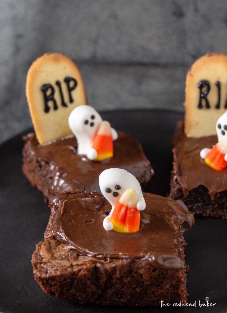 Haunted Graveyard Brownies by The Redhead Baker