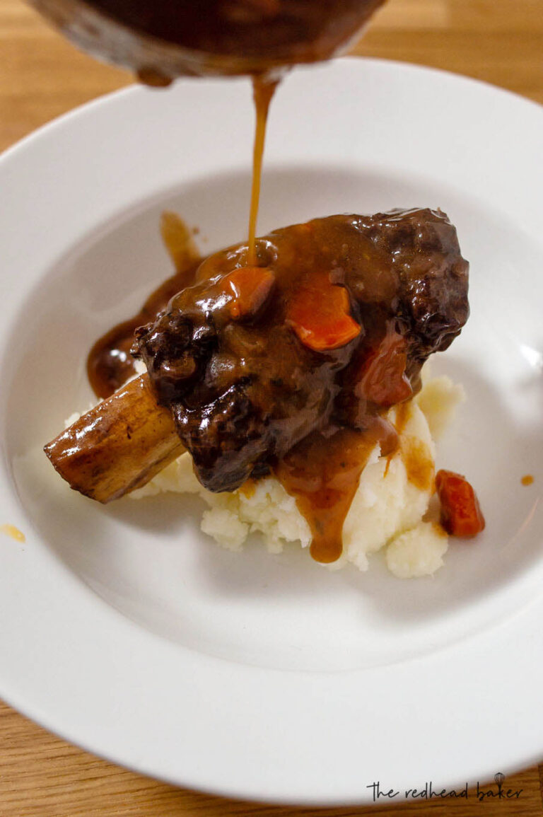 Instant Pot Short Ribs in Red Wine Recipe by The Redhead Baker
