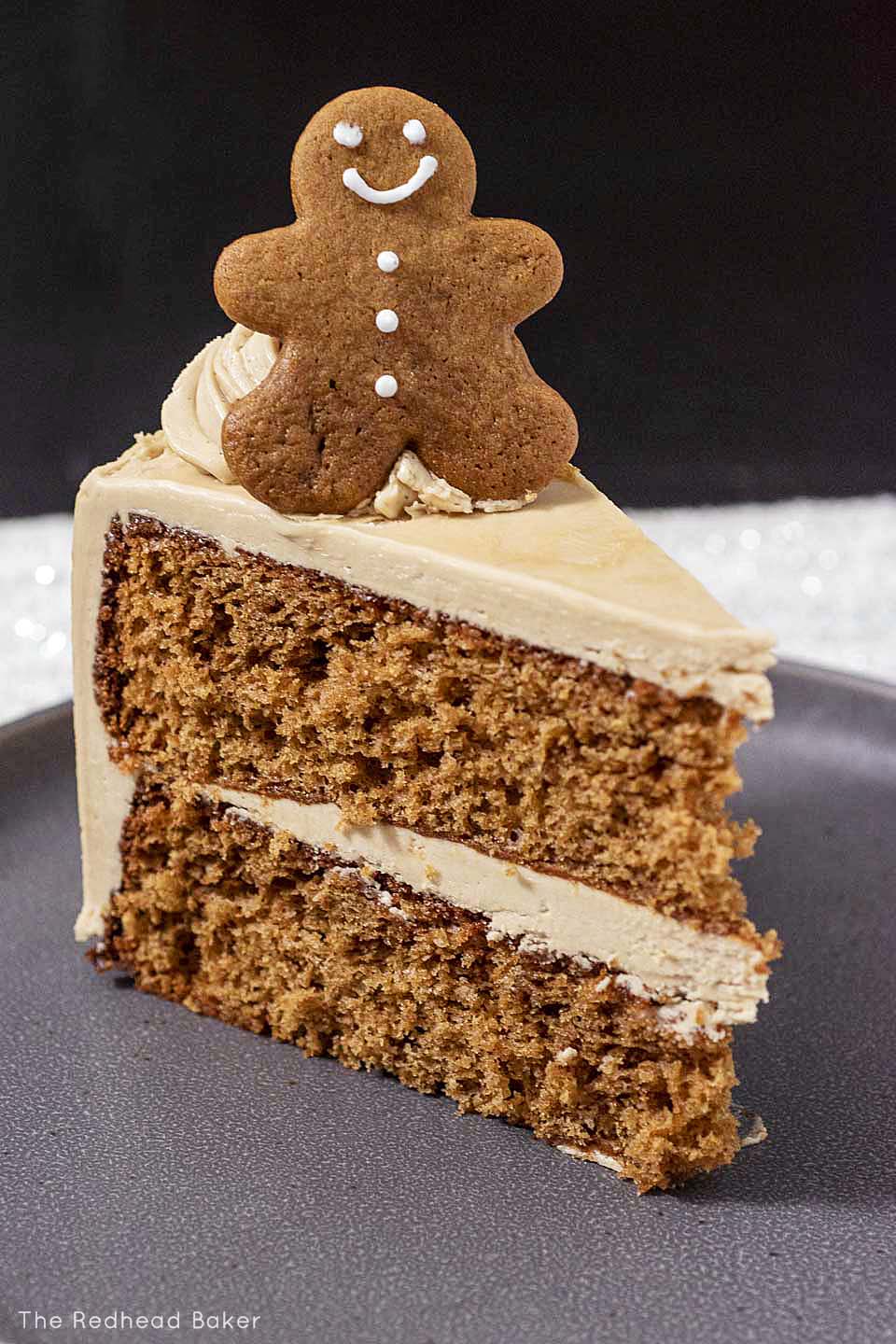 Gingerbread Layer Cake Recipe by The Redhead Baker