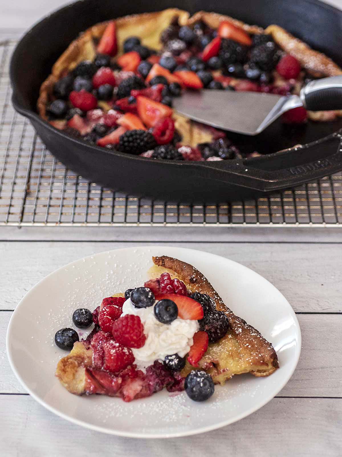 Summer Berry Dutch Baby — The Redhead Baker