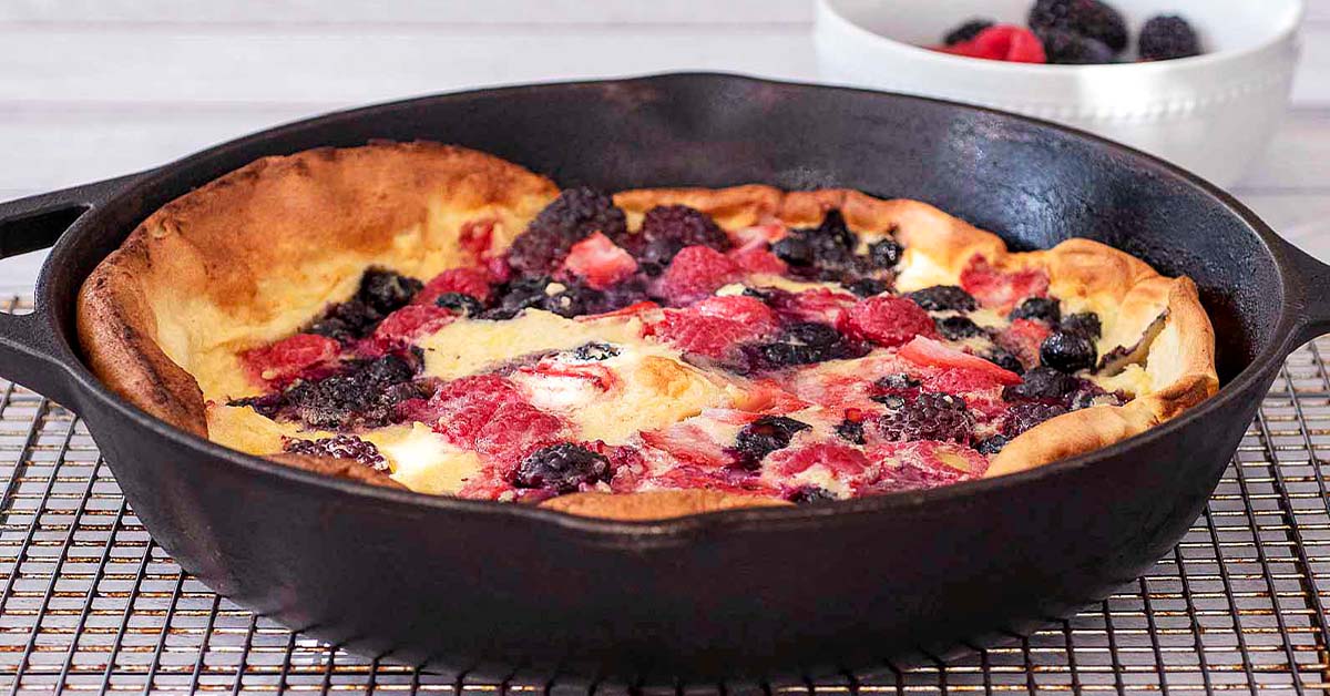Summer Berry Dutch Baby — The Redhead Baker