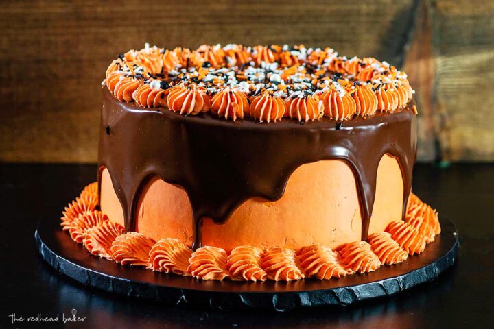 Halloween Layer Cake — The Redhead Baker