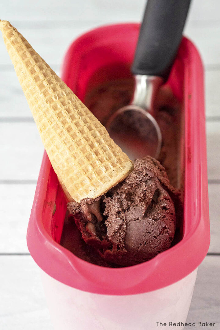Classic Chocolate Ice Cream — The Redhead Baker