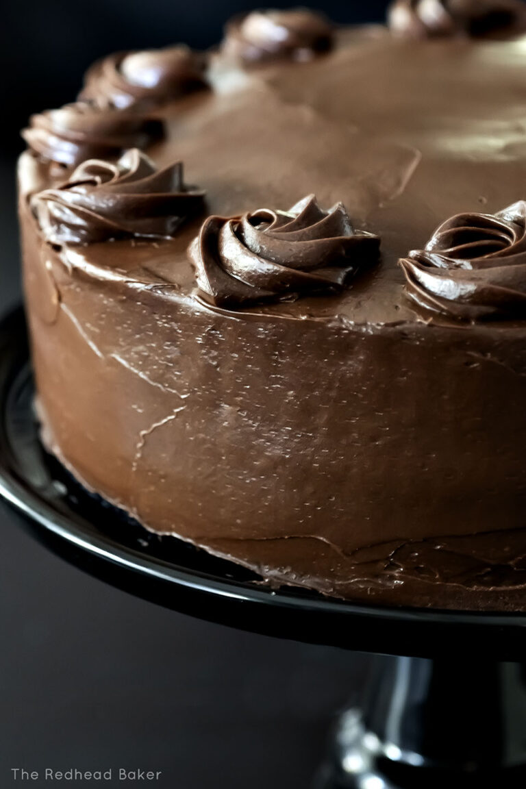 Decadent Chocolate Layer Cake — The Redhead Baker