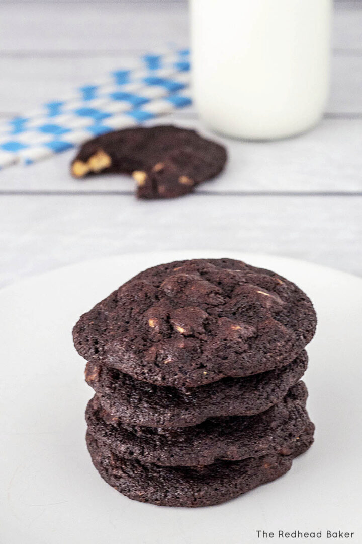 Chocolate Peanut Butter Cookies #Choctoberfest — The Redhead Baker