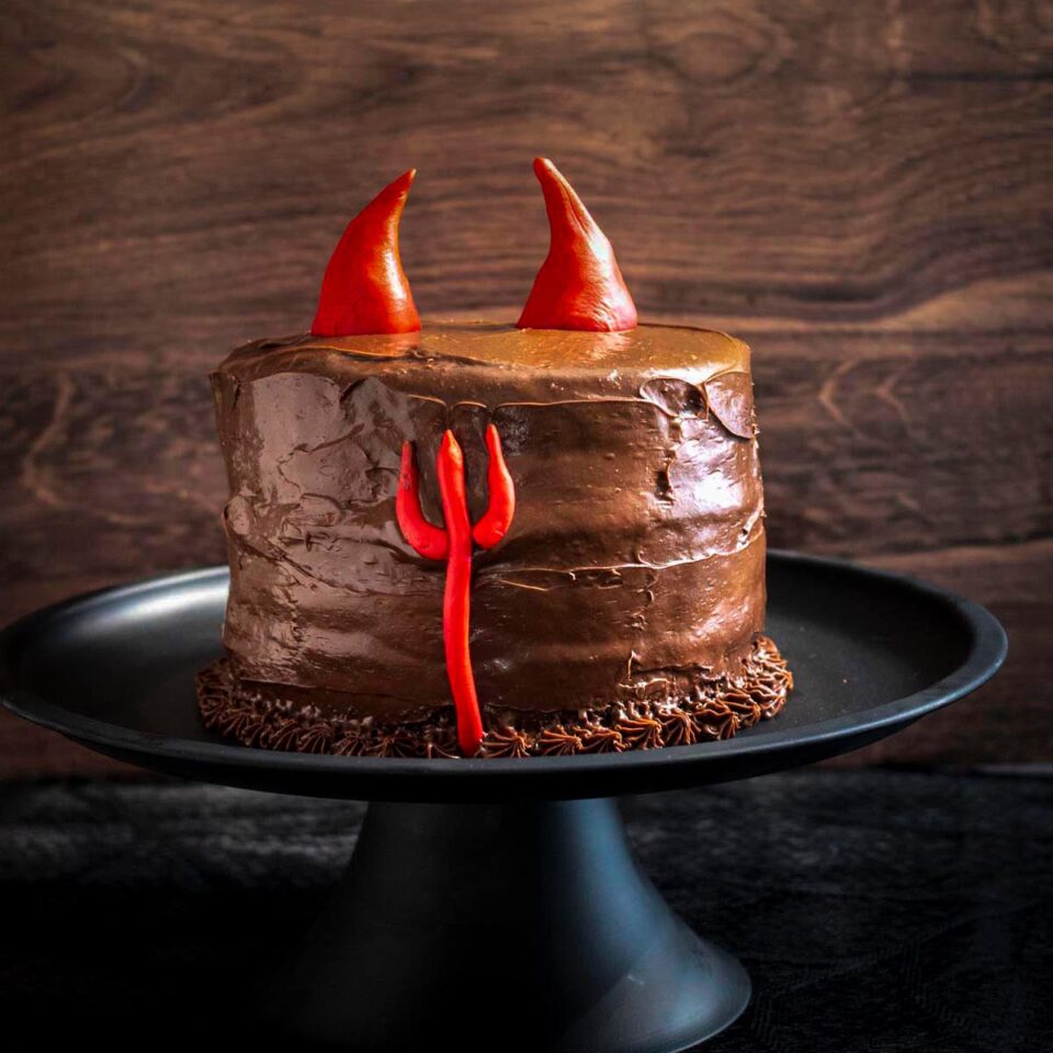 Devil's Food Cake #HalloweenTreatsWeek — The Redhead Baker